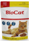 BIOCAT POUCHES WITH CHICKEN AND TURKEY IN GRAVY 100gr - Talianis S.A ...